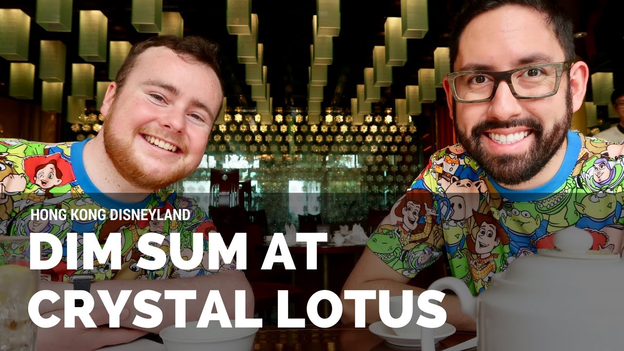 Eating Disney Dim Sum at Hong Kong Disneyland | Crystal Lotus - YouTube