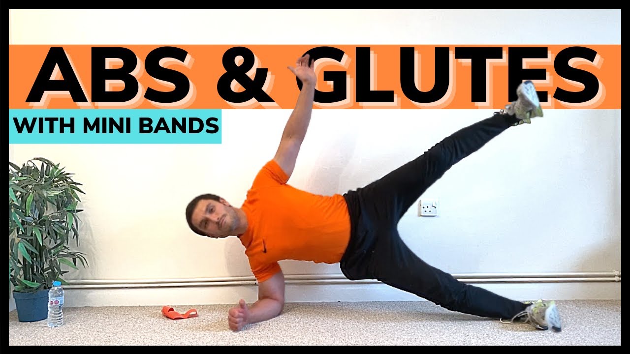 25 Min Mini Resistance Band Workout For Abs And Glutes - YouTube