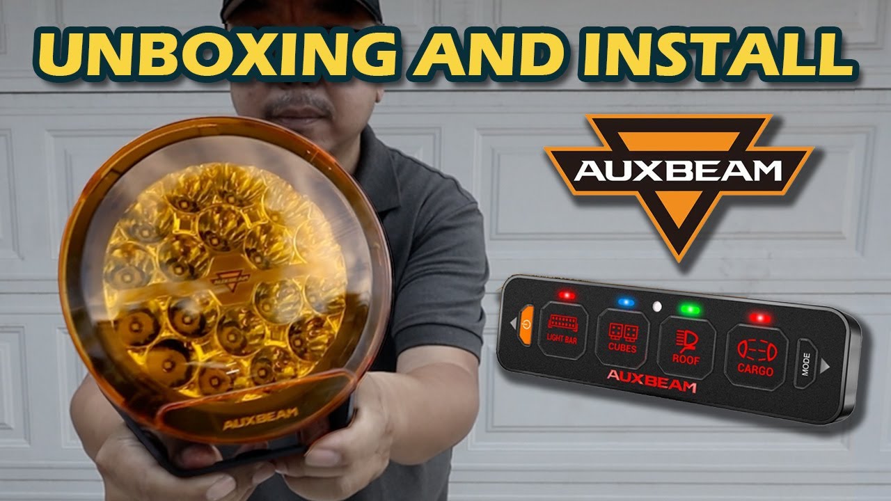 AUXBEAM Slim Switch Panel and RAY-L LED Pods - Insane Brightness & Easy ...