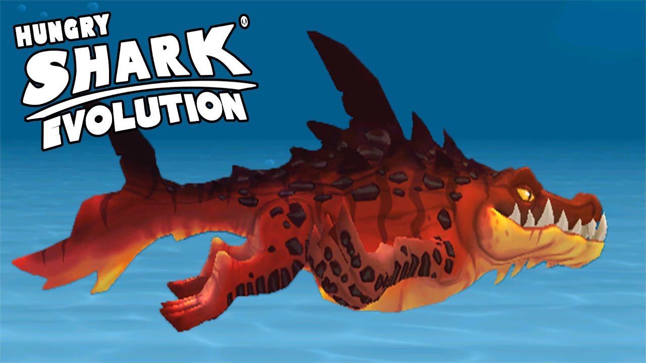 Hungry Shark Evolution - PYROSAURUS - LORD SNAPPY New Skin - All Sharks ...