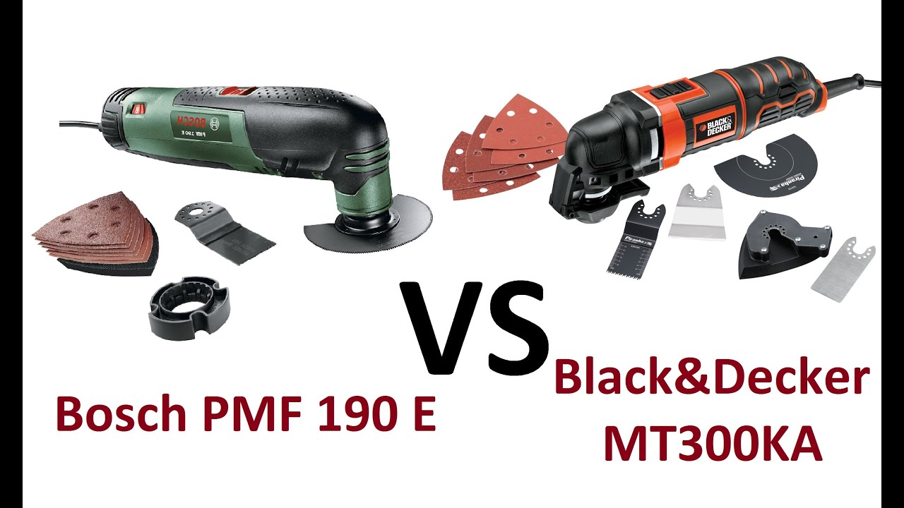 РоботунОбзор: Bosch PMF 190E vs Black&Decker MT300KA - YouTube