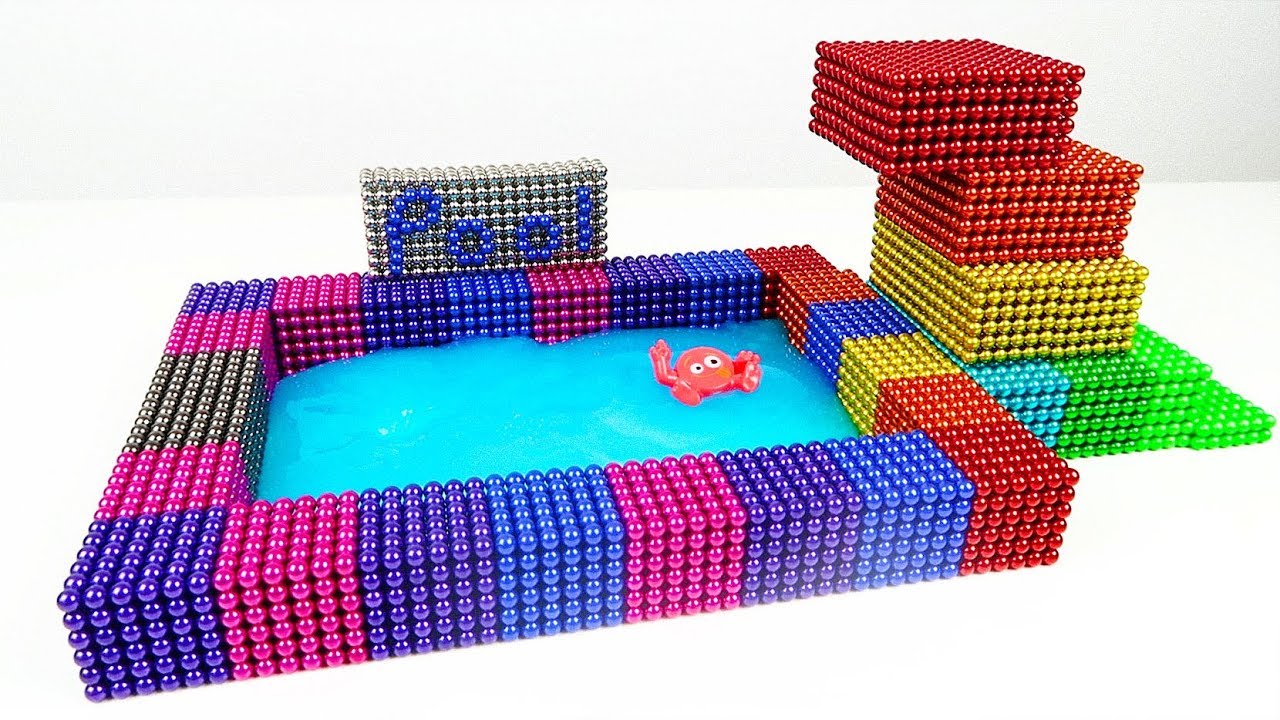 DIY - How To Make Beautiful Swimming Pool with 12000 Magnetic Ball ...