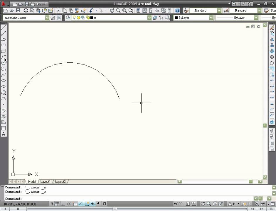 Interior Designing using AutoCAD - Arc tool | Online computer based ...