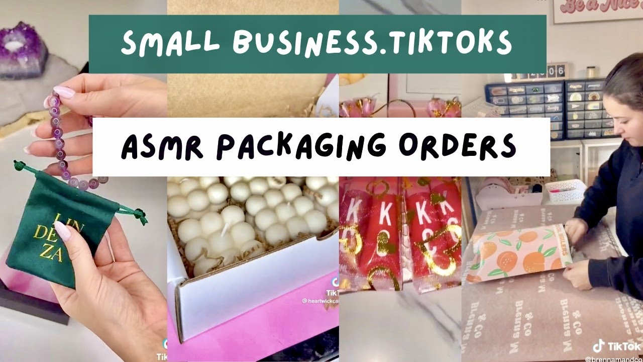 Asmr Packaging Orders!🤍 Part:12 | Smallbusiness.tiktoks #smallbusiness ...