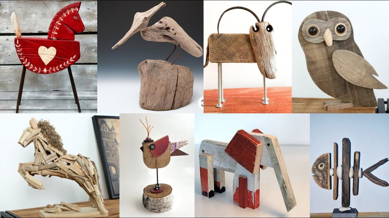 Upcycling Old Wood into Adorable Animal Decorations | recycle wood art ...