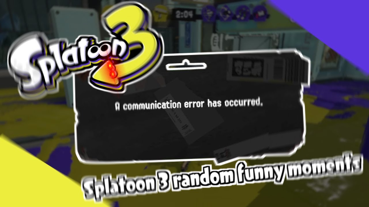 Splatoon 3 but a communication error occurred - YouTube