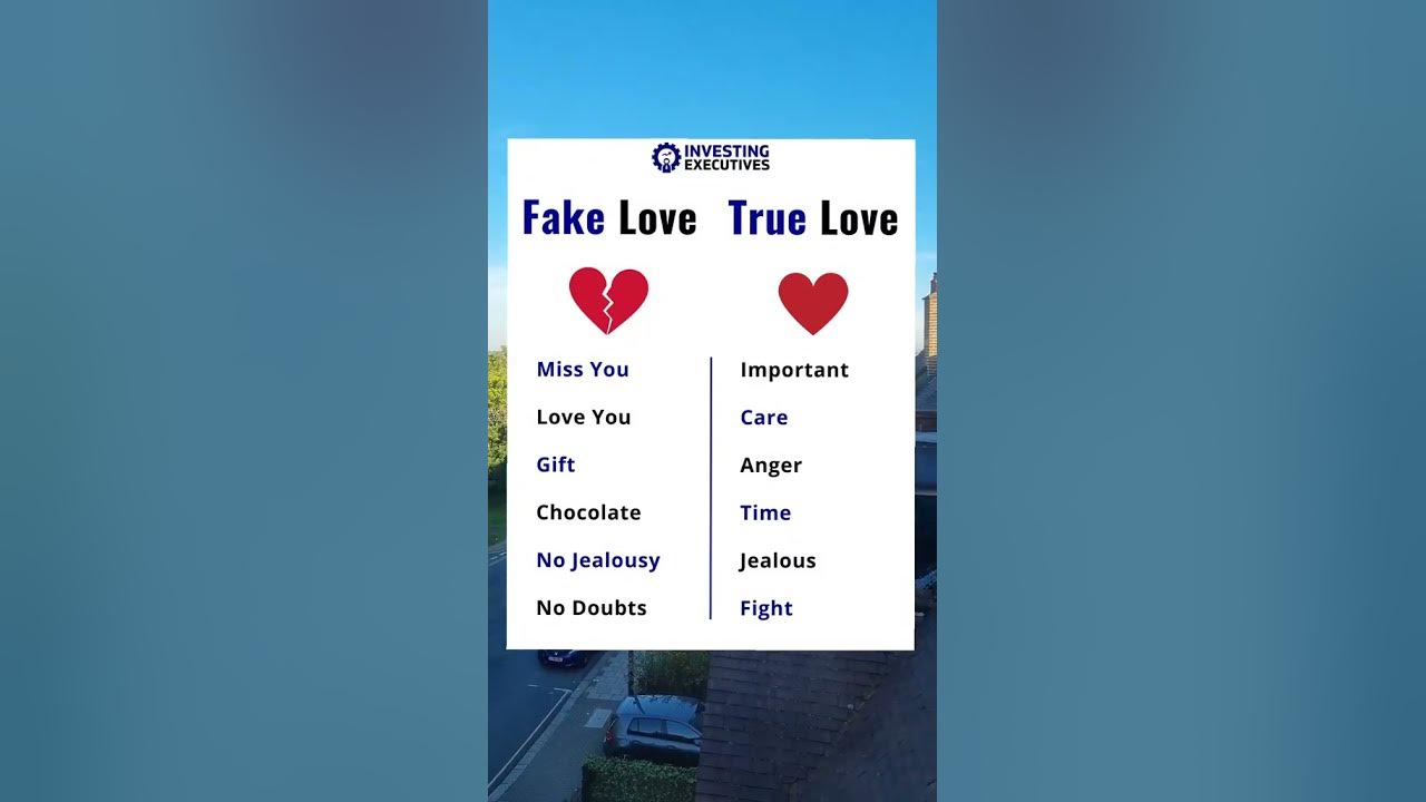 "Spotting Signs of Fake Love" #viral #facts - YouTube