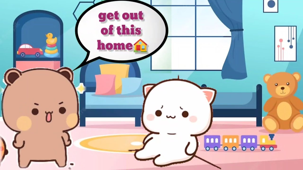 Dudu is angry on bubu 😡l bubu dudu l peach goma l milk mocha l panda ...