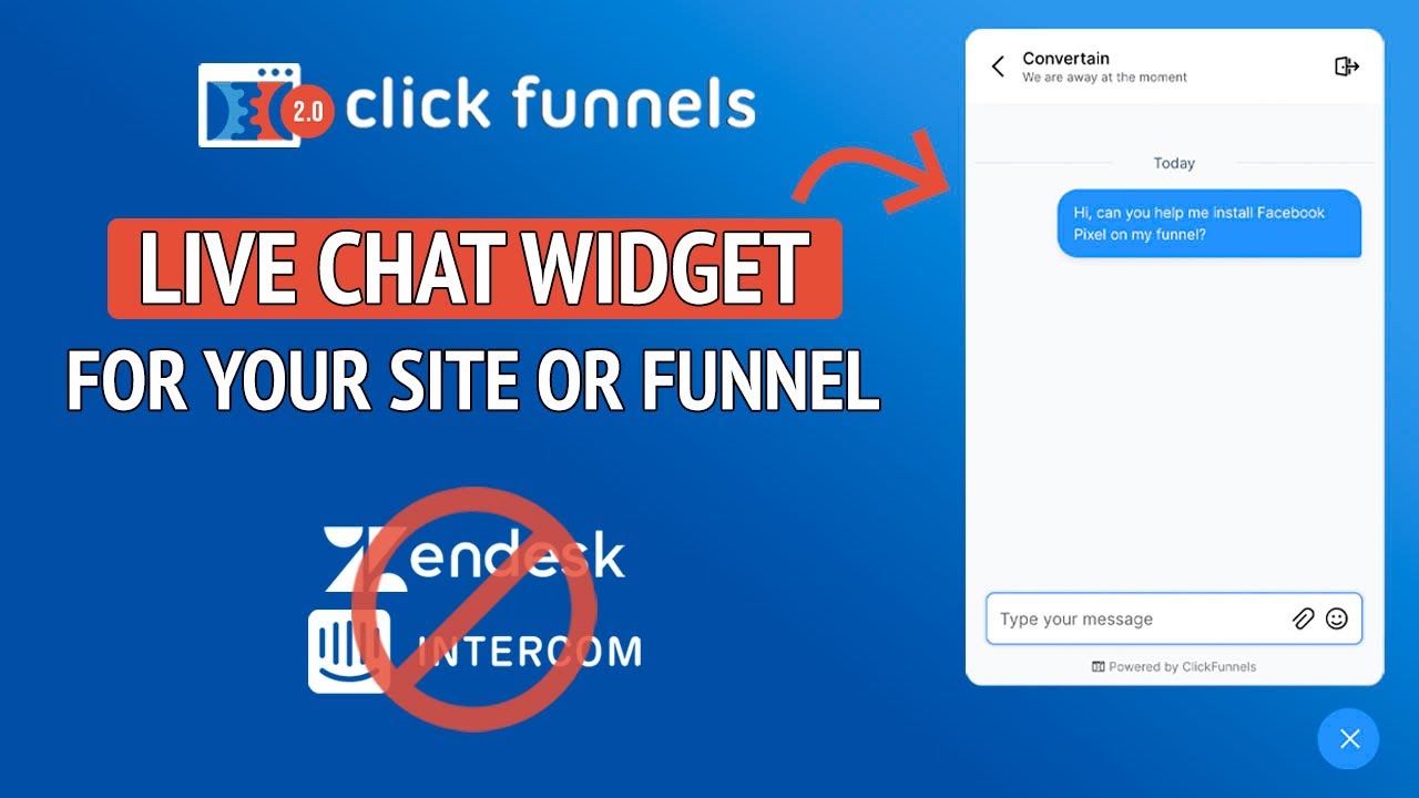 Add a Live Chat Widget Using Clickfunnels 2.0 - Clickfunnels 2.0 Tutorial - YouTube