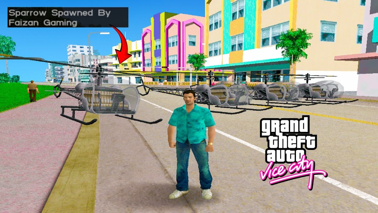 GTA Vice City Sparrow Helicopter Spawn New Cheat Code | Download ...
