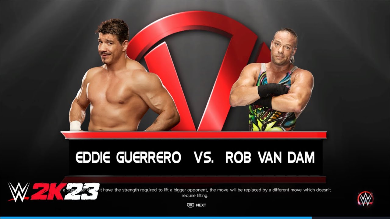 WWE 2K23 Eddie Guerrero vs Rob Van Dam - YouTube