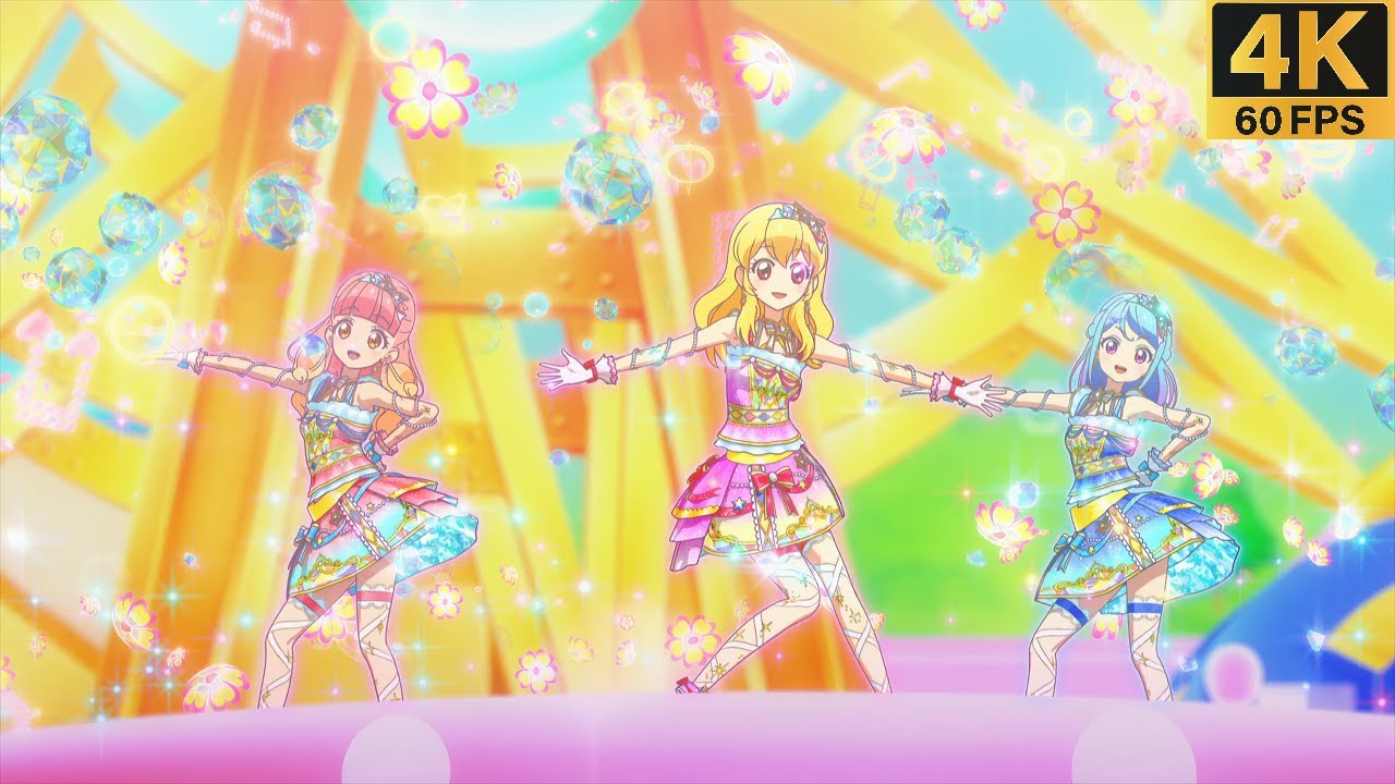 Aikatsu on Parade! Aine Ichigo Mio Diamond Happy 【 Master 4K 】 - YouTube