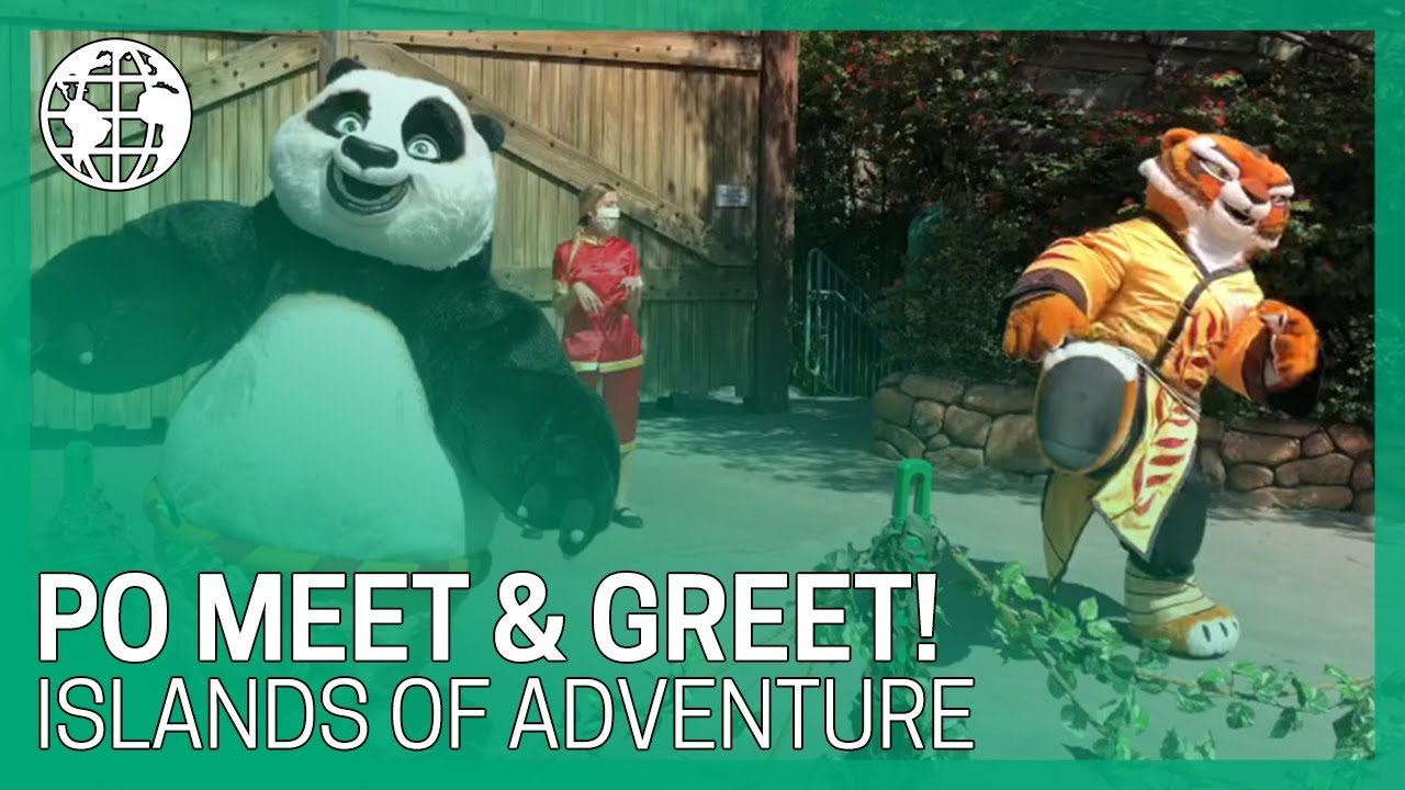Po from Kung Fu Panda Meet and Greet - Islands of Adventure - YouTube