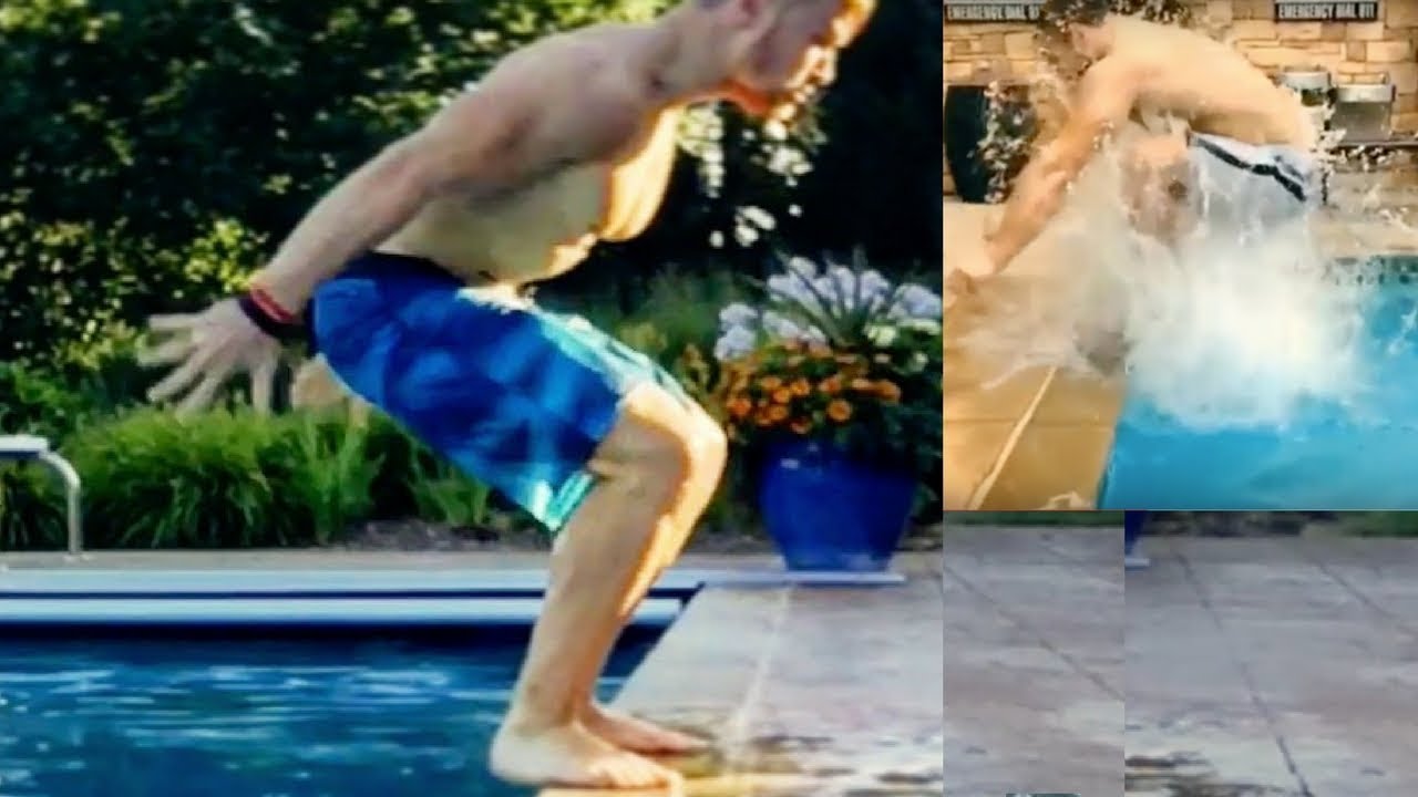 JUMPING OUT OF THE POOL - Bradley Martyn Style - YouTube