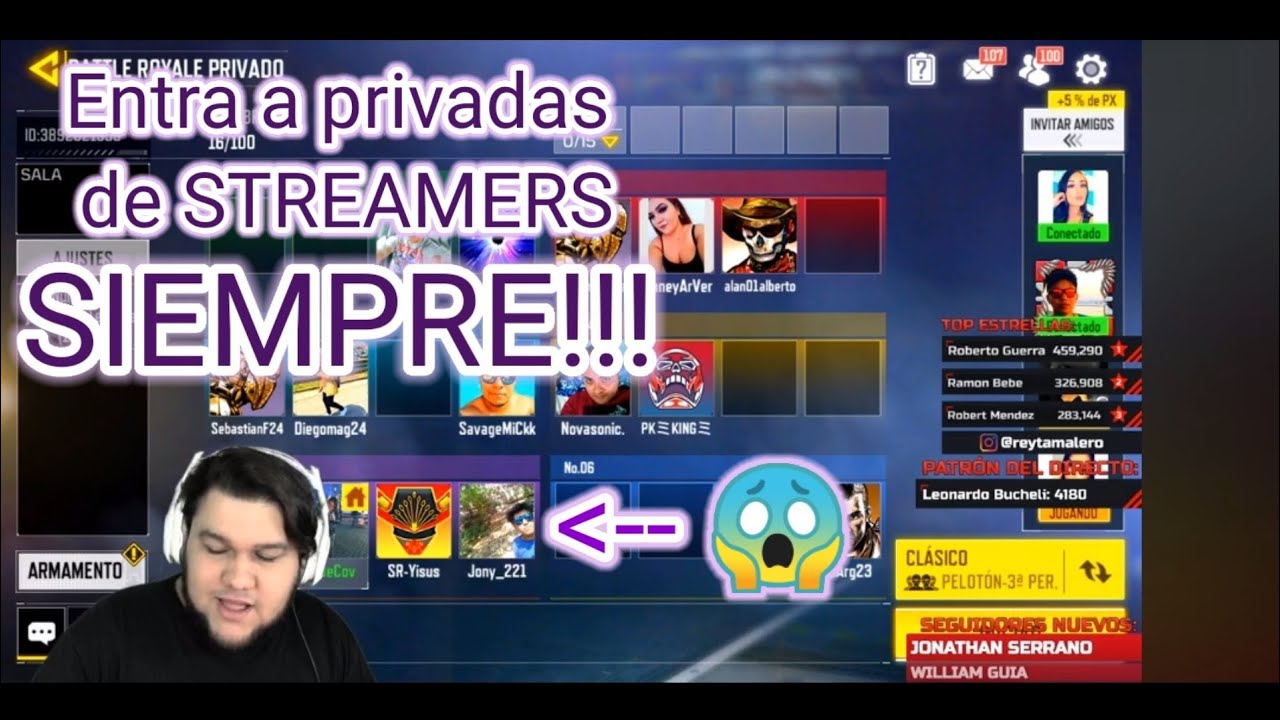 Así puedes ENTRAR a PRIVADAS de STREAMERS!!! 2020 || COD Mobile ...