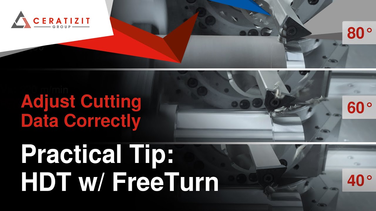 Practical Tip: Adjust Cutting Data Correctly (HDT w/ FreeTurn) - YouTube