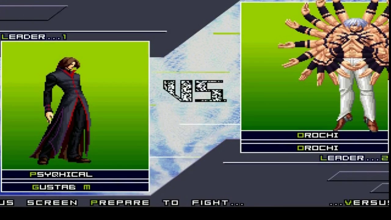 King Of Fighters Memorial Special Edition 2012 Gustav psyqhical VS All ...