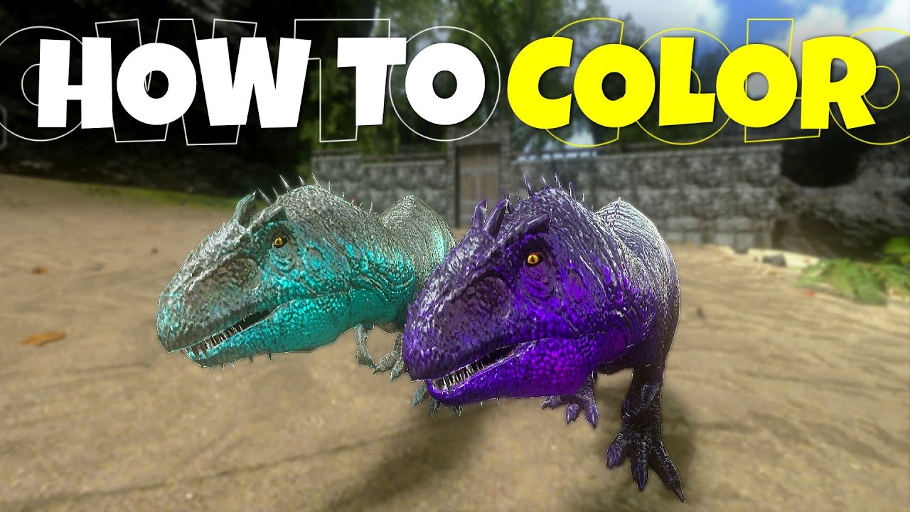 How To Color Dino's In Ark Mobile Simple Ways - Ark Mobile | Hindi ...