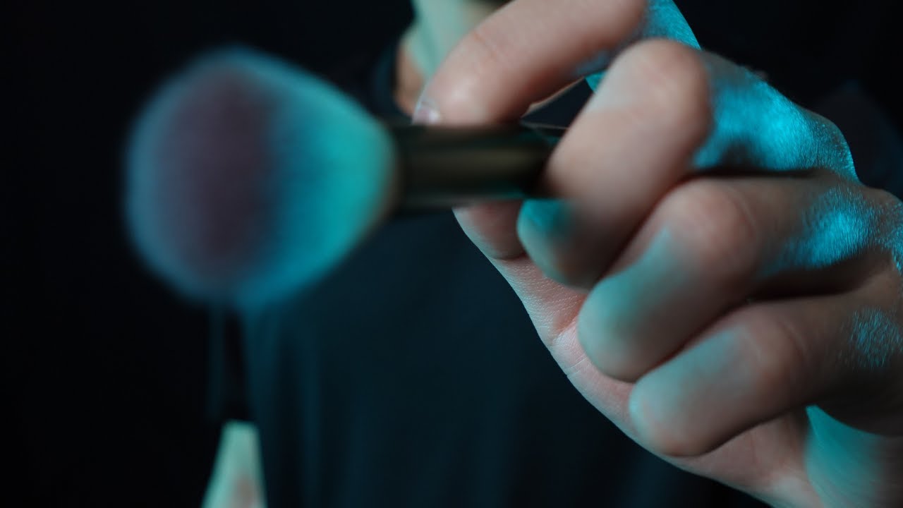 ASMR | Brushing Away Your Stress 🖌️ (Inaudible Whispering, Face & Ear ...