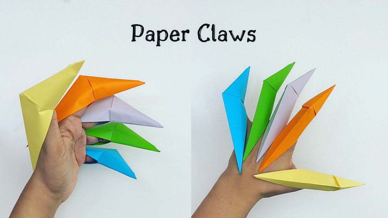 How To Make Easy Paper CLAWS For Kids / Nursery Craft Ideas / Paper ...