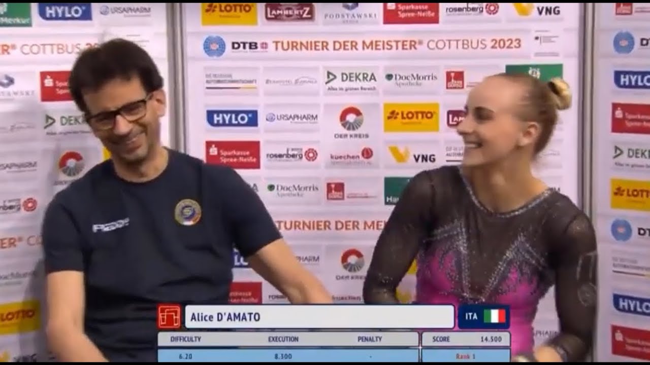 Alice D’Amato UB Cottbus World Cup 2023 - YouTube