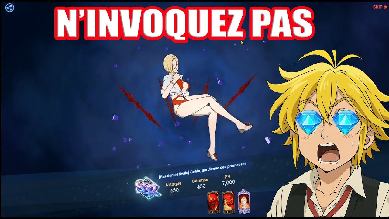 N'invoquez PAS sur Gelda Summer : 7DS Grand Cross - YouTube