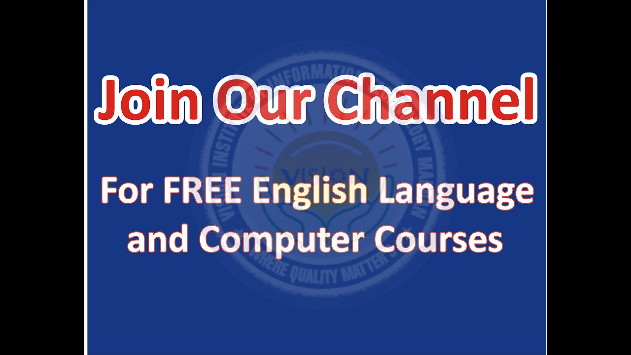 Online English and Computer Courses. - YouTube