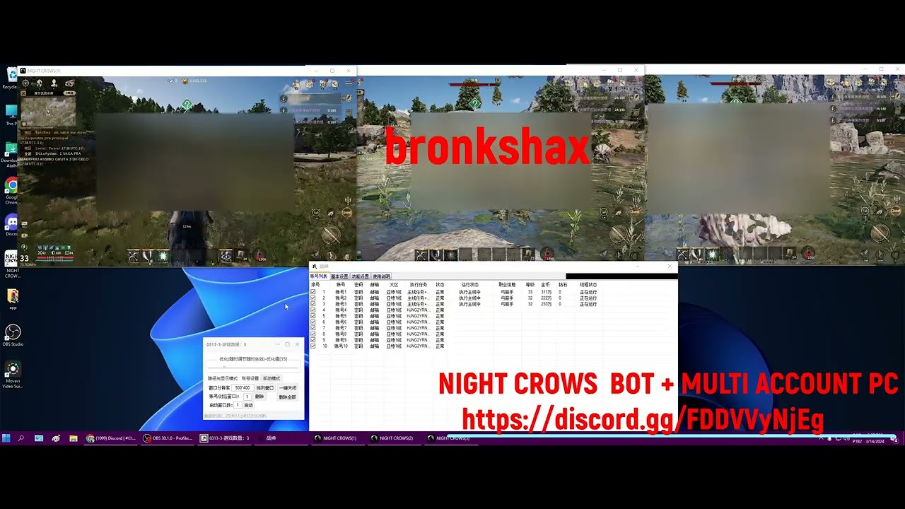 NIGHT CROWS BOT + MULTI ACCOUNT PC - YouTube