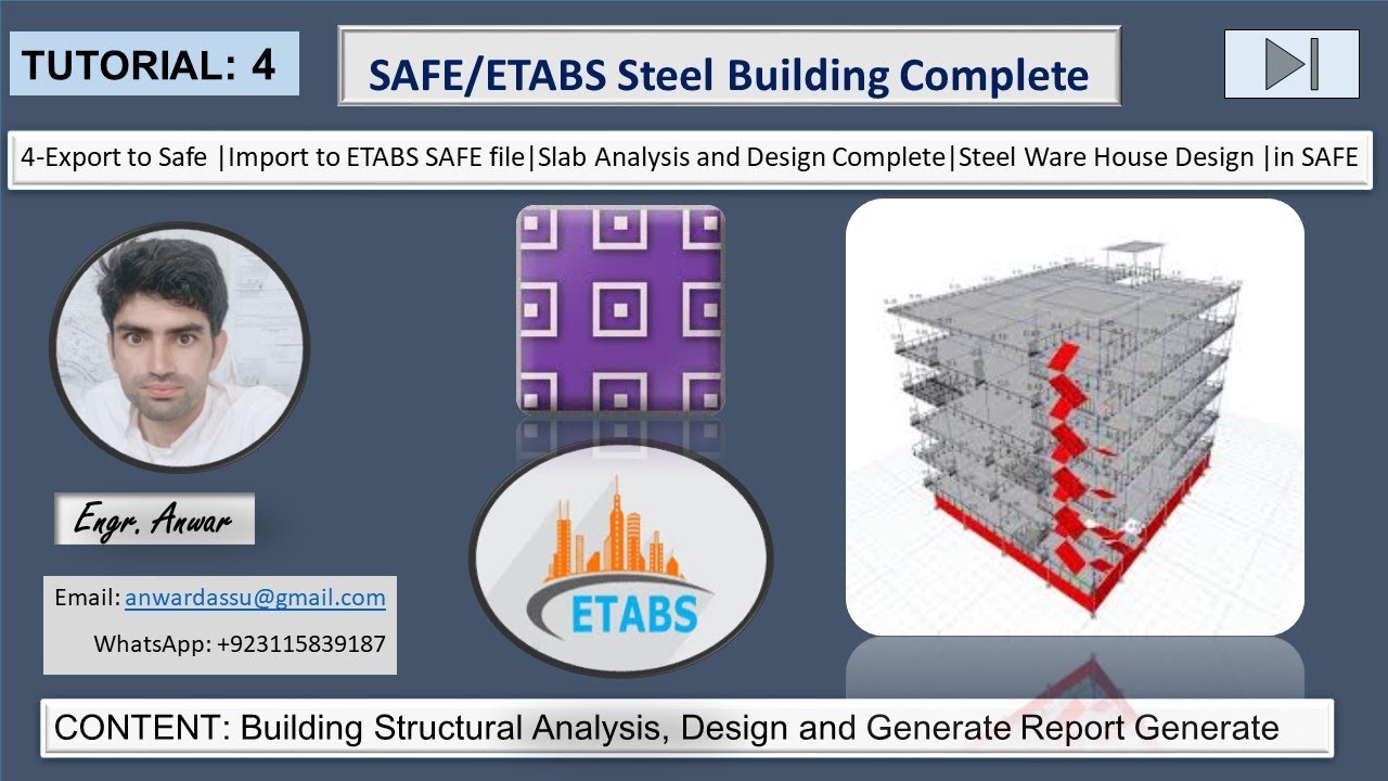 4-6.Slab Export from ETABS to SAFE | Design and Analysis Slab in SAFE ...