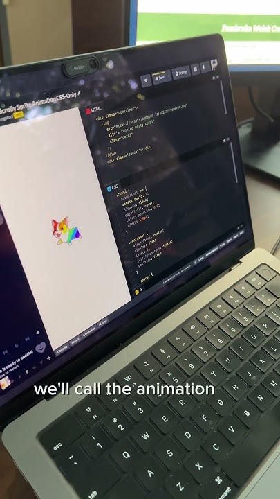 custom code an animated, scroll-triggered sprite in 60 seconds - YouTube