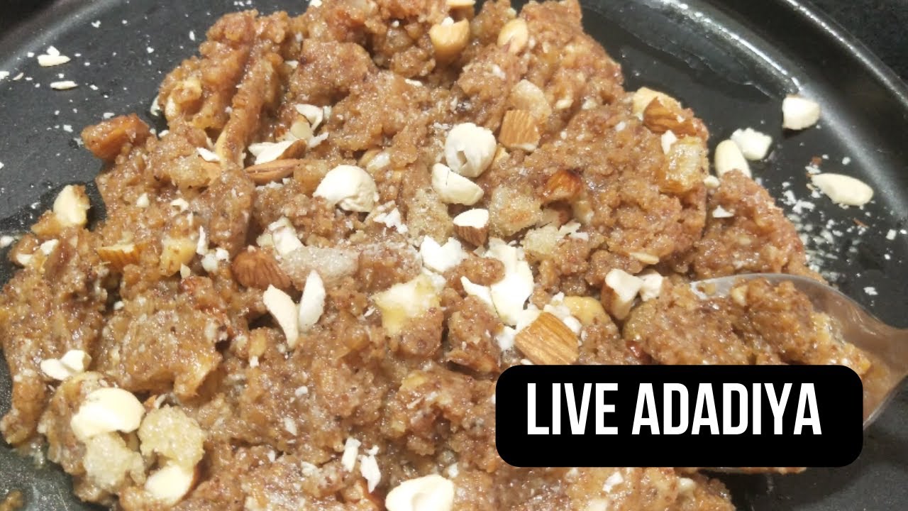 Live Adadiya | Adadiya recipe | Winter special recipe | અડદિયા | અડદિયા ...