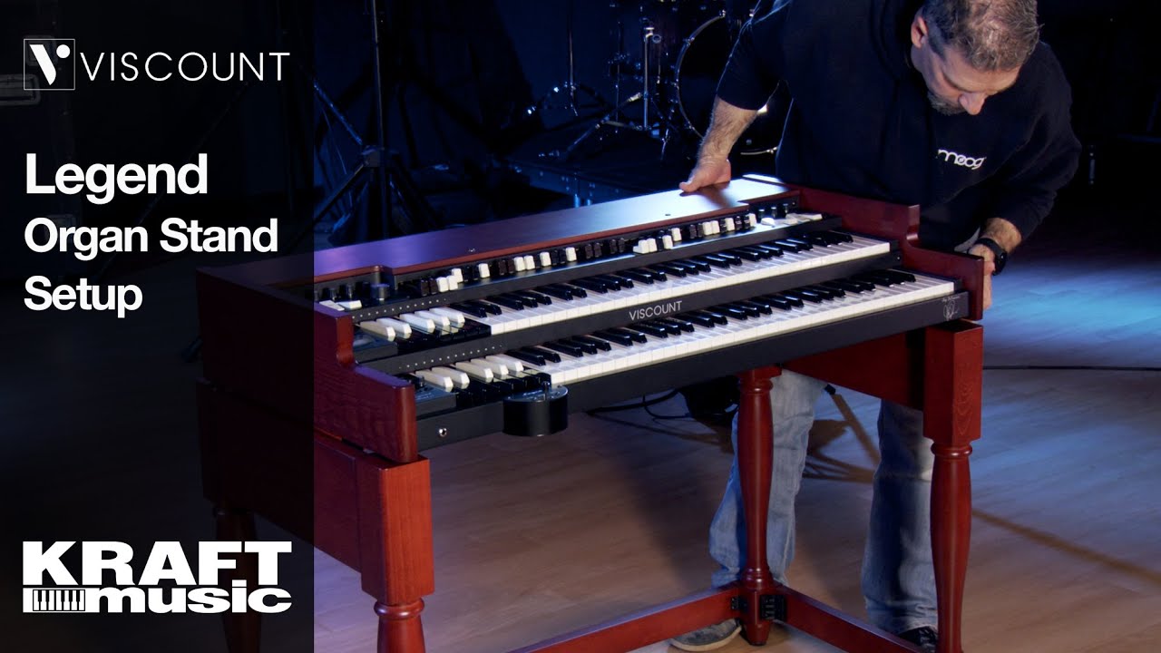 Viscount Legend Portable Organ Stand Setup - YouTube