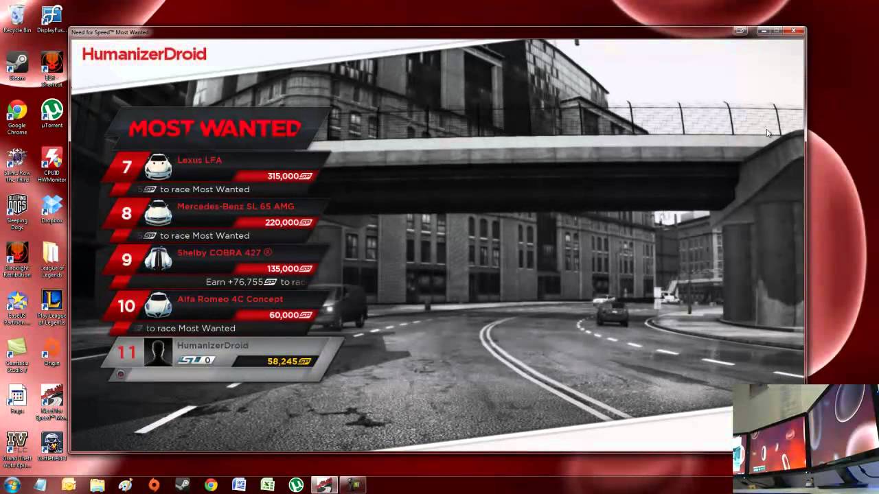 Need For Speed Most Wanted 2012 Tri Screen Setup View and Demo - YouTube