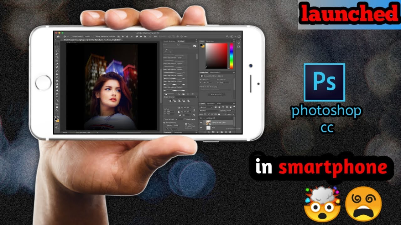 Adobe Photoshop cc in Smartphone..? || photoshop tutorial || Shreyvlog ...