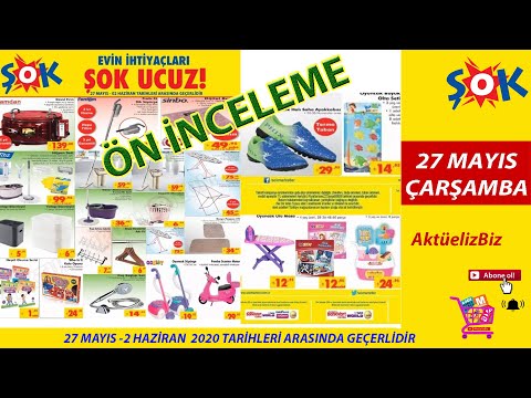 ŞOK 27 MAYIS 2020  AKTÜEL ÜRÜNLERİ