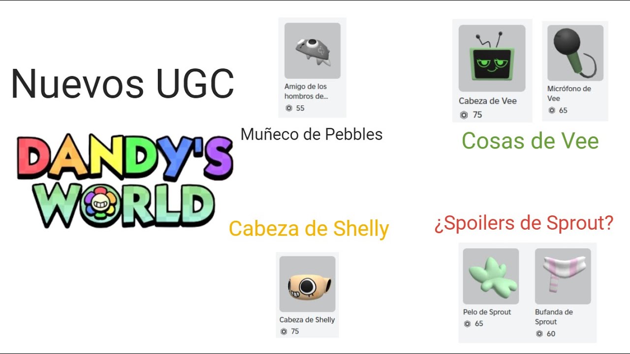 Como conseguir los nuevos UGC de Dandys World - YouTube