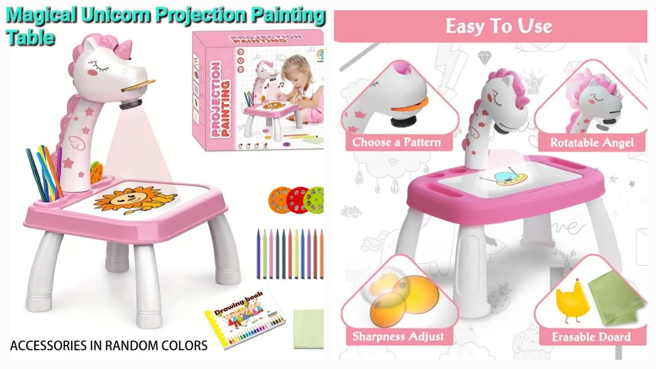 Projection Painting Table - How To Assemble + Quick Review - YouTube