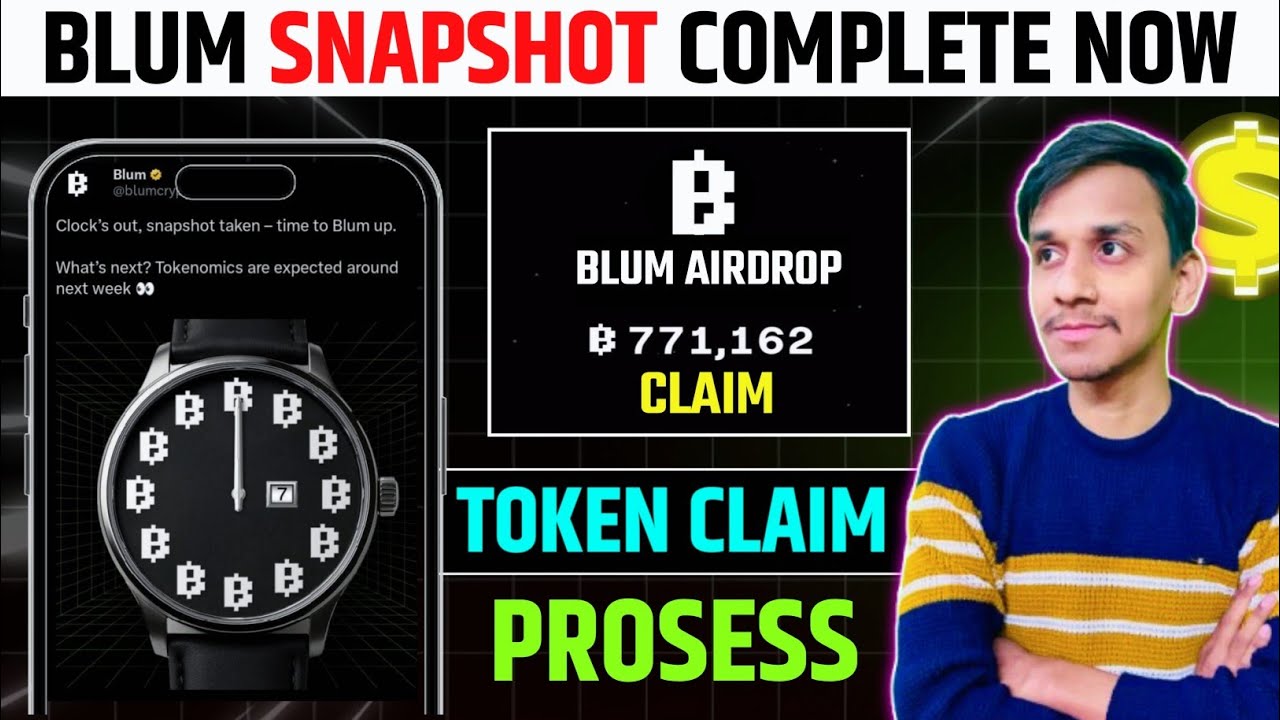 Blum Snapshot Complete 🚀 Blum Token Claim Update || Blum Airdrop ...