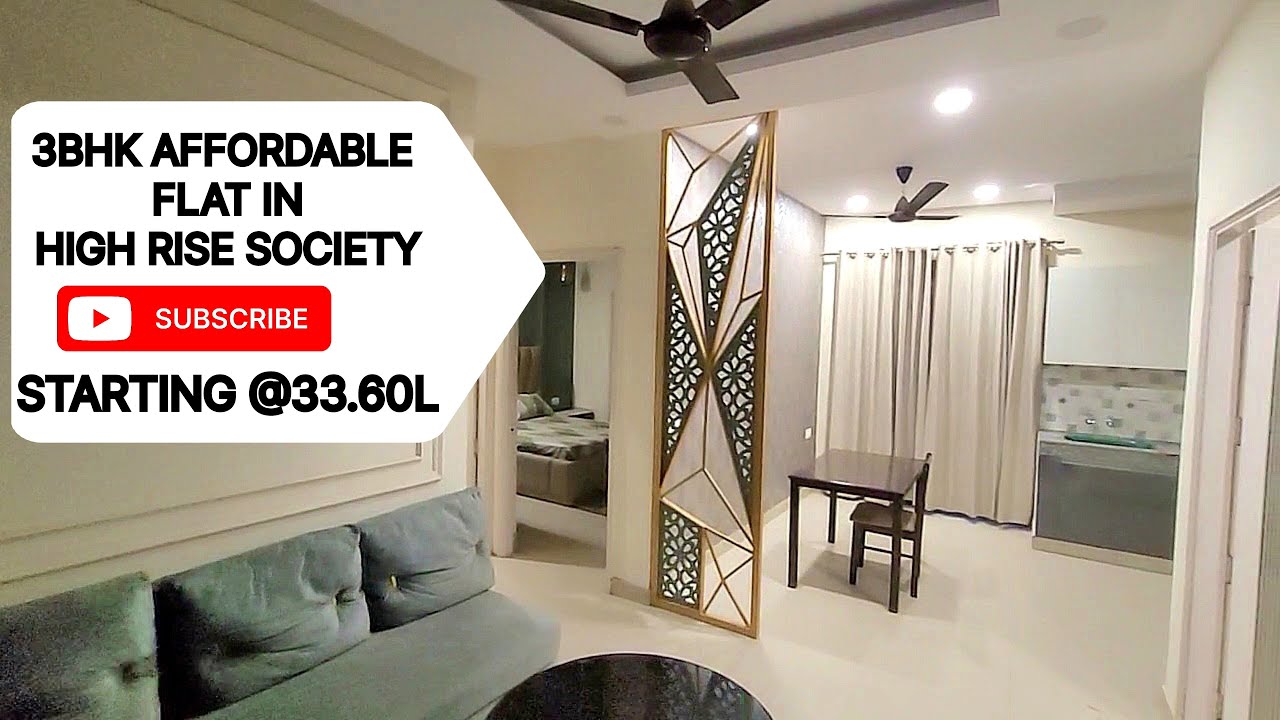 3BHK flat in high rise society in greater faridabad - YouTube