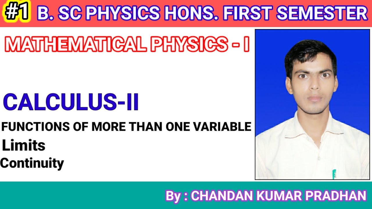 CALCULUS-II: Functions of more than one variable - YouTube