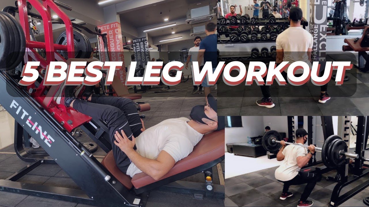 5 Best Workout For Legs || Leg Workout At Gym || #2vlog🥰 - YouTube