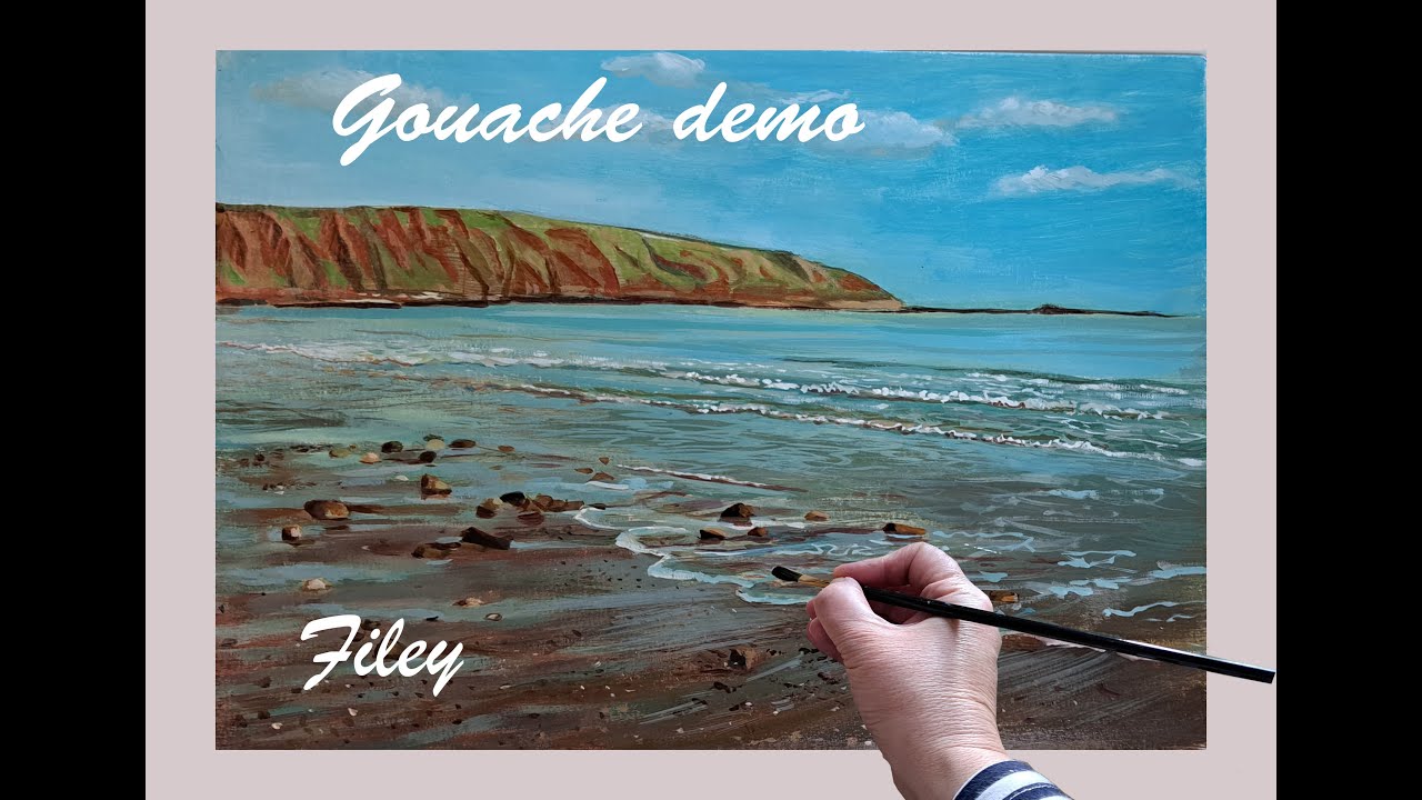 A visit to Filey, and a gouache painting of Filey Brigg, North ...