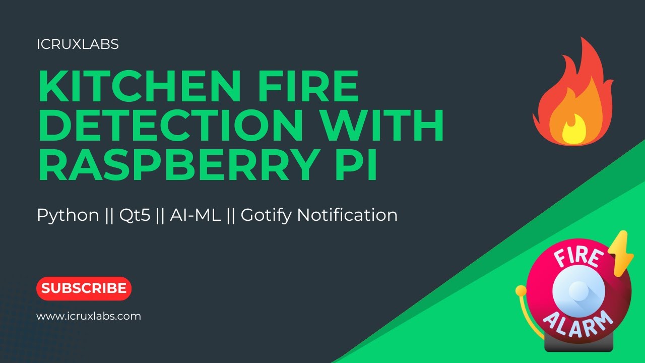 KITCHEN FIRE ALARM SYSTEM using Raspberry Pi - YouTube