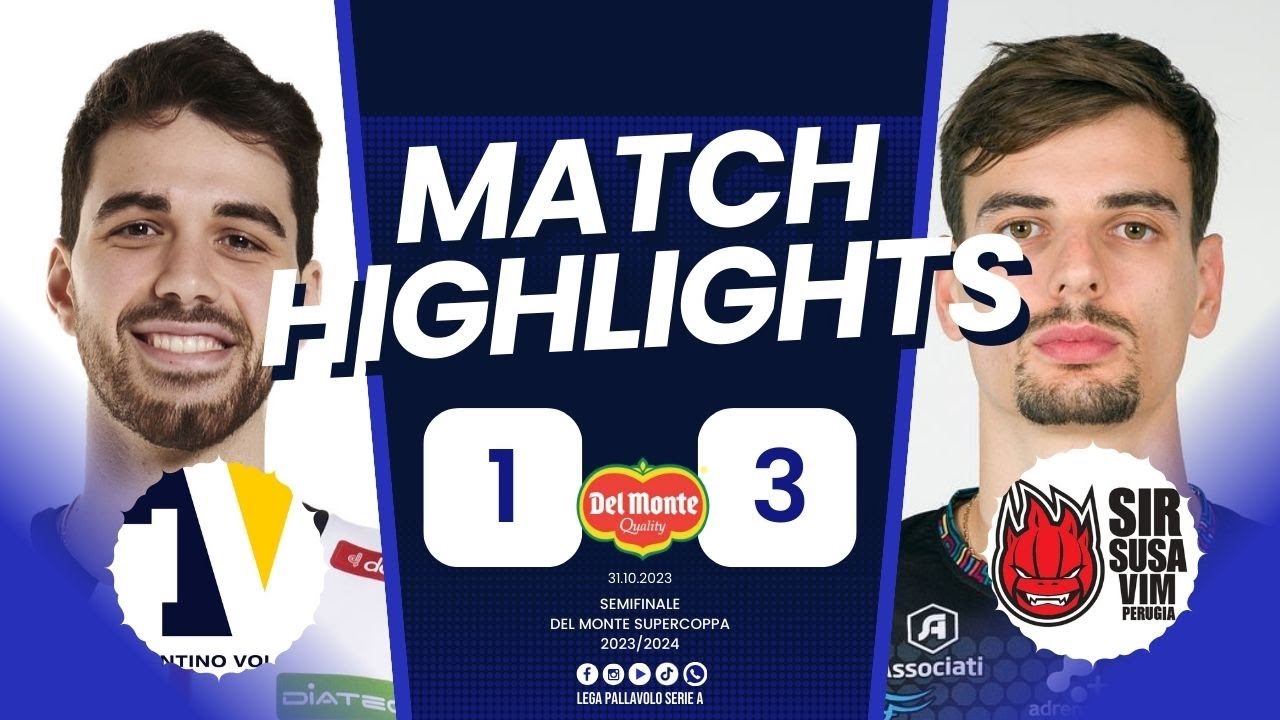 Itas Trentino vs. Sir Susa Vim Perugia - VBW - SuperLega - Match ...