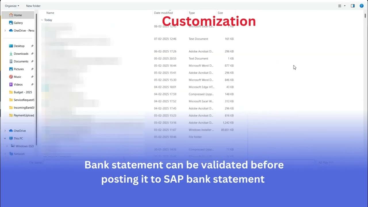 Nipurna’s Customized Bank Statement Uploader for SAP Business ByDesign - YouTube