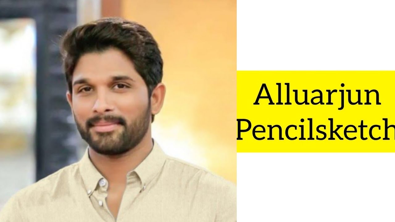 how to draw Alluarjun pencil sketch/easy allu arjun drawing step by ...