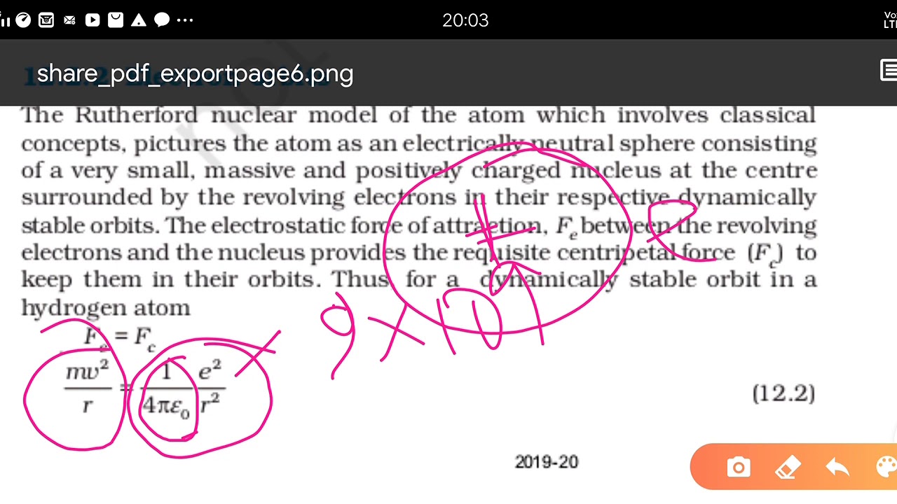 11th Class Chemistry /Structure of atom/velocity of electon/ncert/ch2 ...