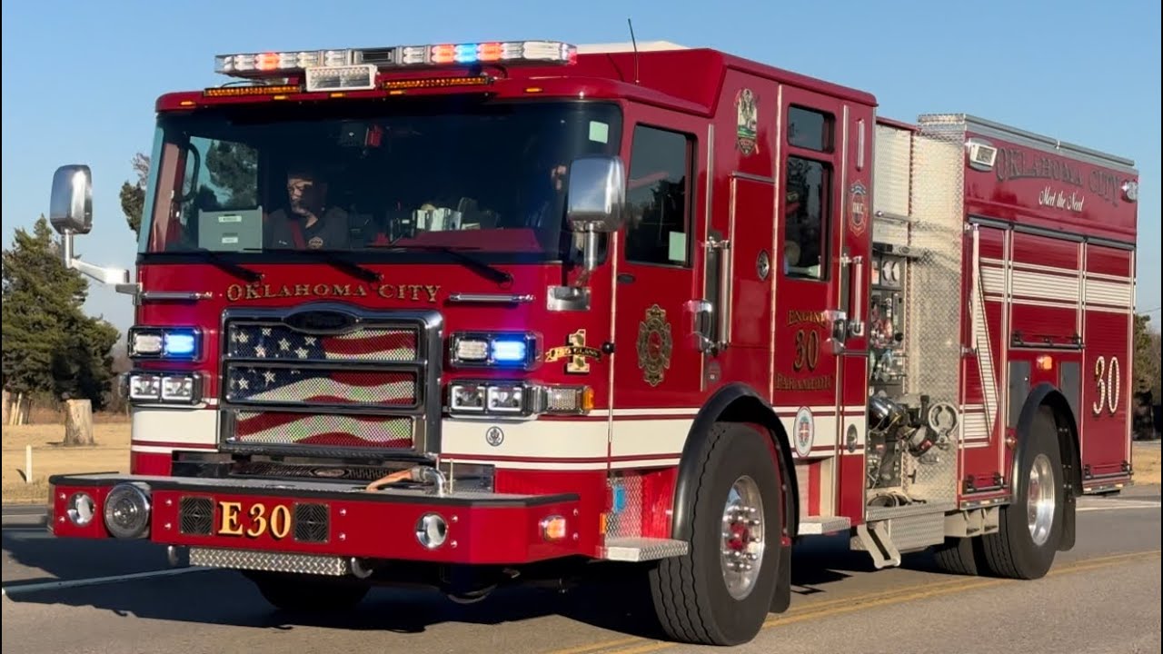 [BRAND NEW] Oklahoma City Fire Department Engine 30 Responding from ...
