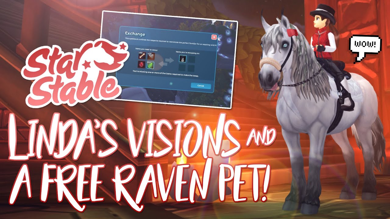Linda's visions & a FREE raven pet?? | Star Stable Updates - YouTube