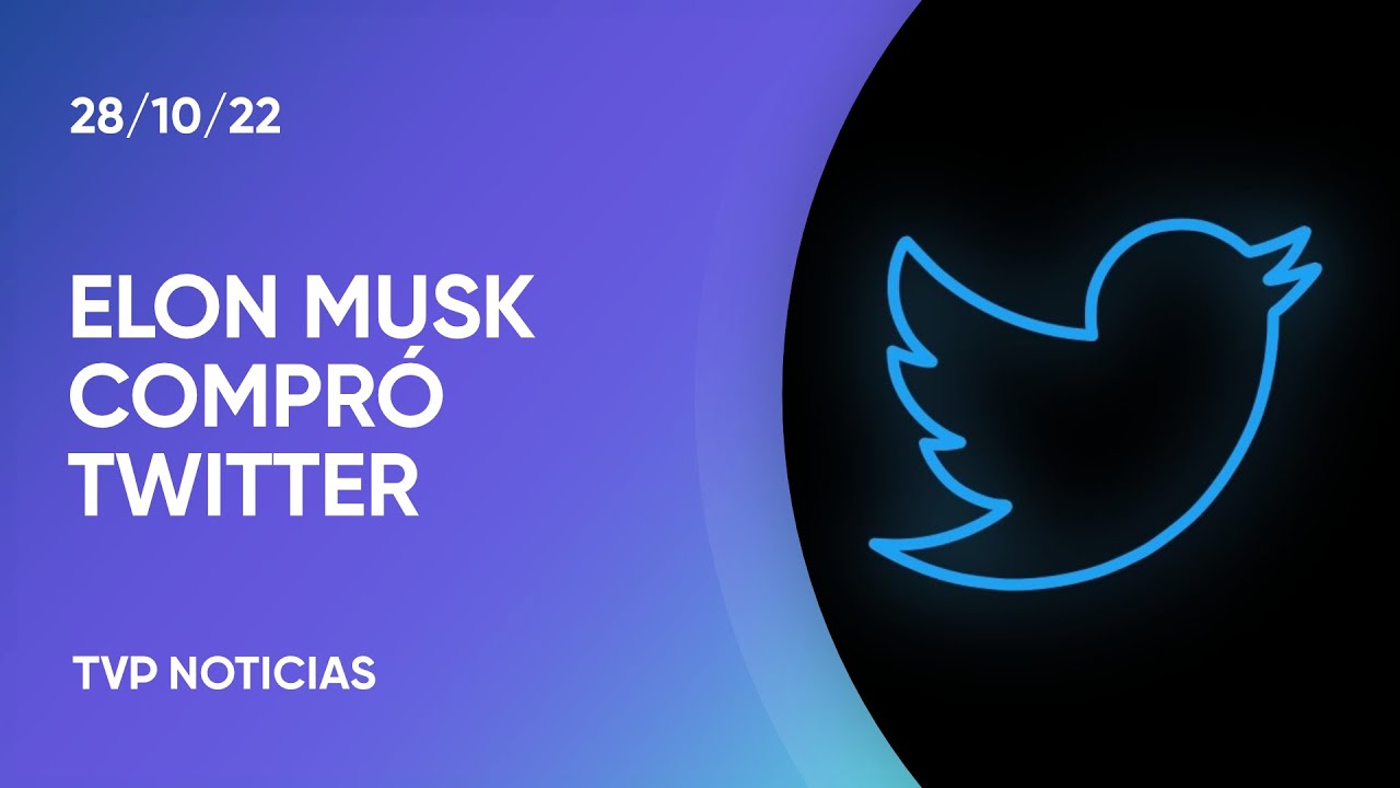 Elon Musk completó la compra de Twitter por US$ 44.000 millones - YouTube